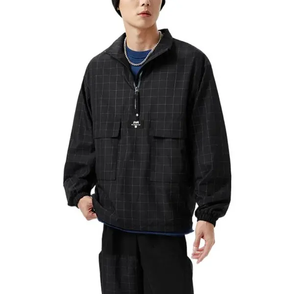 LI-NING Badfive Graphic Sports Half Zip Jacket
