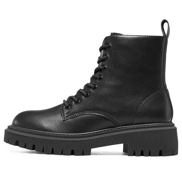 Sketchers Modern Rugged Combat Boot - Black