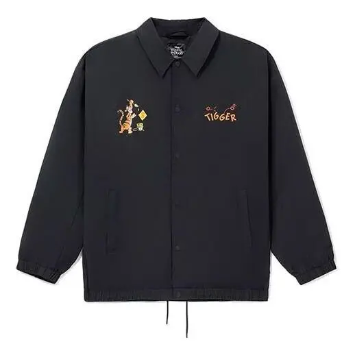 LI-NING X Disney Crossover Sports Cartoon Printing Jacket - Black/red