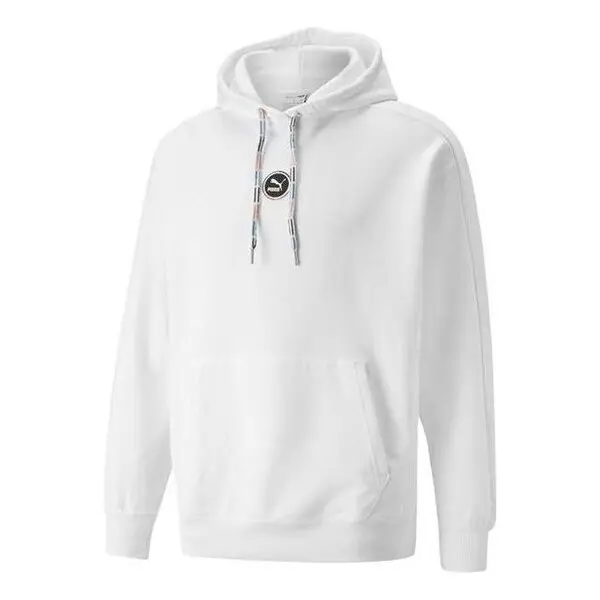 PUMA Circle Logo Hoodie - White