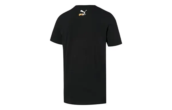 PUMA Sakura Pack Graphic Crew T-shirt 'black White Yellow