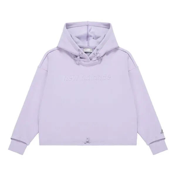 NEW BALANCE Embossed Logo Hoodie - Purple
