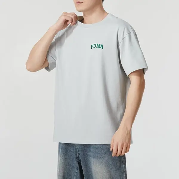 PUMA Logo T-shirt 'grey