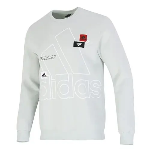 Adidas Crewneck Sweatshirt With Large Logo Print - Default Color