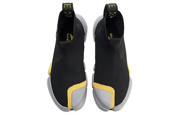 LI-NING High-top Sneakers - Blackgrayyellow
