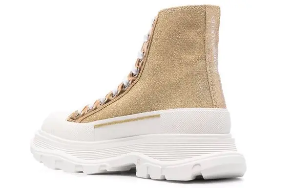 Alexander McQueen Glitter Tread Slick High-top Sneakers