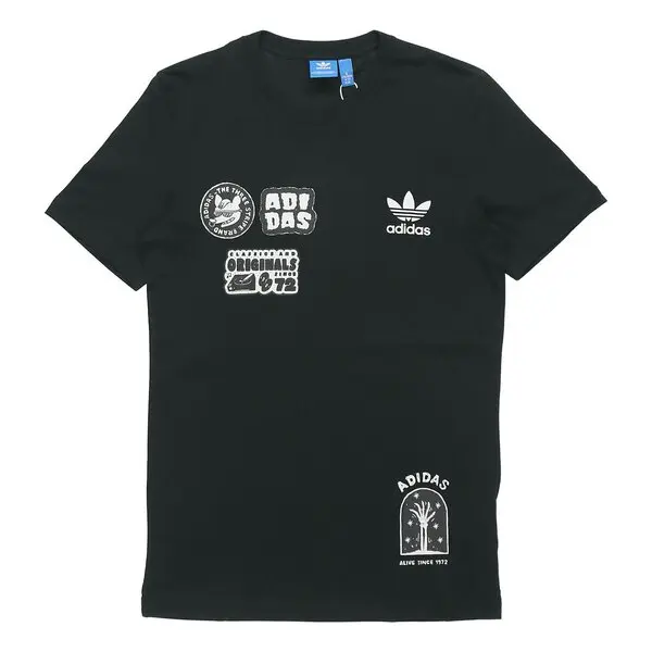 Adidas Originals 3m Reflective Animal Graffiti Short Sleeve Tee - Black