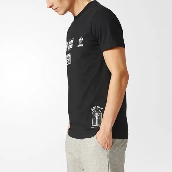 Adidas Originals 3m Reflective Animal Graffiti Short Sleeve Tee