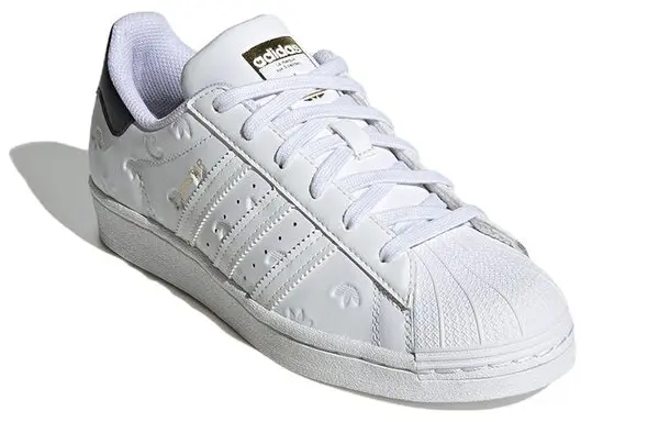 Adidas Originals Superstar Allover Debossed Trefoils - White/black