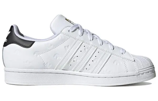 Adidas Originals Superstar Allover Debossed Trefoils - White/black