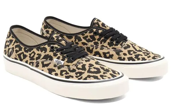 VANS Authentic 44 Dx Anaheim Factory Leopard Print Low Top Sneakers - Brownbrown