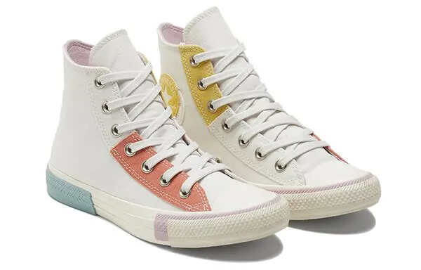 CONVERSE Chuck Taylor All Star High Top Sneakers - White/yellow