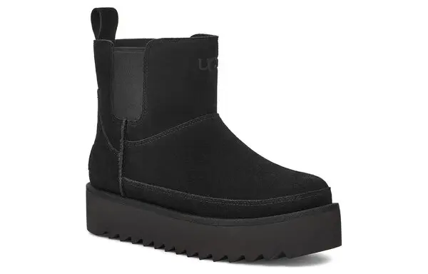 UGG Classic Chelsea Platform Mini Boot - Black