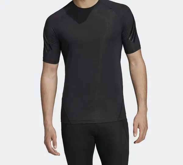 Adidas Training Short Sleeve With Stripe Detailing