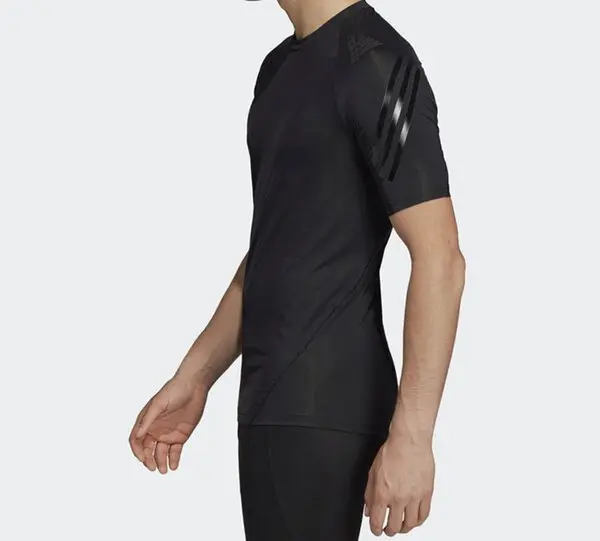 Adidas Training Short Sleeve With Stripe Detailing