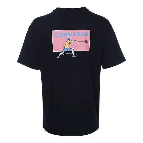CONVERSE Jack Purcell Graphic T-shirt Asia Sizing - Black
