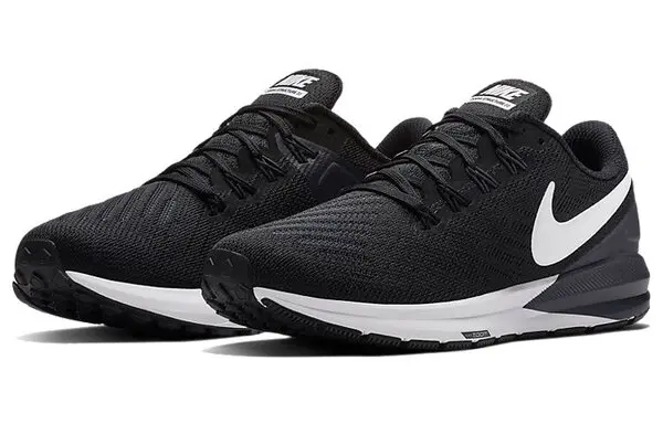 Nike Zoom Structure 22 "gridiron" Low Top Sneakers - Black/white-gridiron