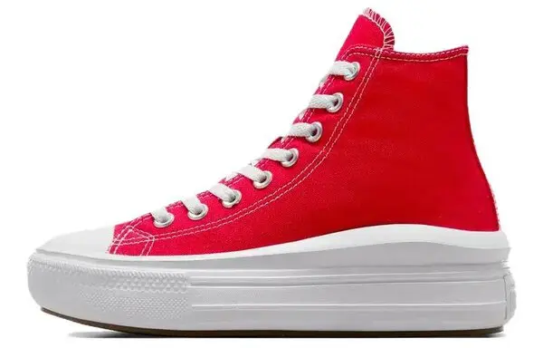 CONVERSE Chuck Taylor All Star Move High Top Sneakers - Red/white
