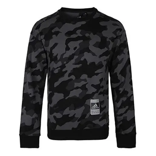 Adidas Long Sleeve Crewneck Sweatshirt - Black/grey