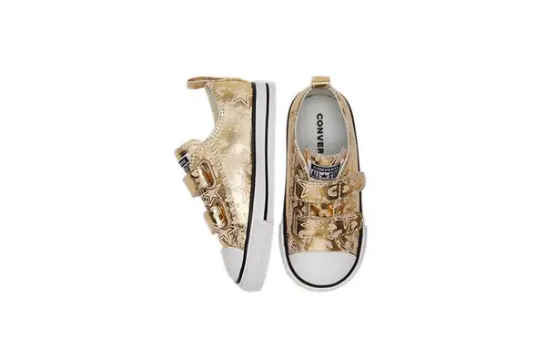 CONVERSE Chuck Taylor All Star 2v Metallic Low Top Sneakers - Gold