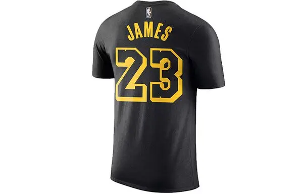 Nike Los Angeles Lakers Lebron James Lakers Short-sleeved - Black