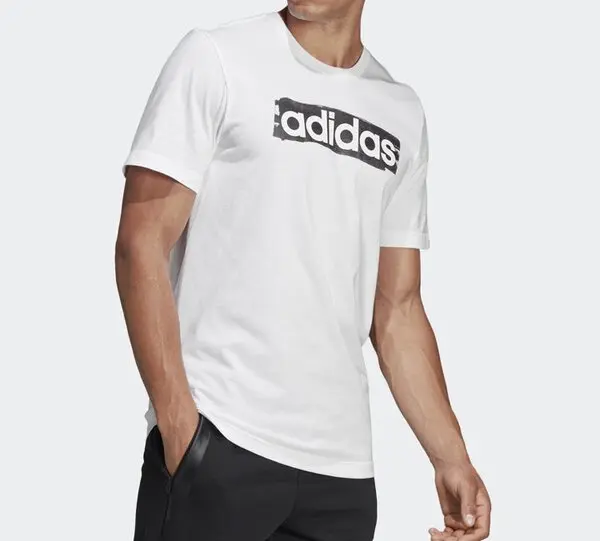 Adidas Alphabet Logo Sports Short Sleeve