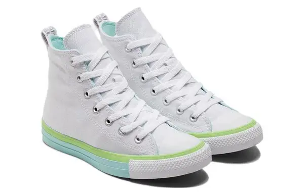 CONVERSE Chuck Taylor All Star High Top Sneakers - White/green