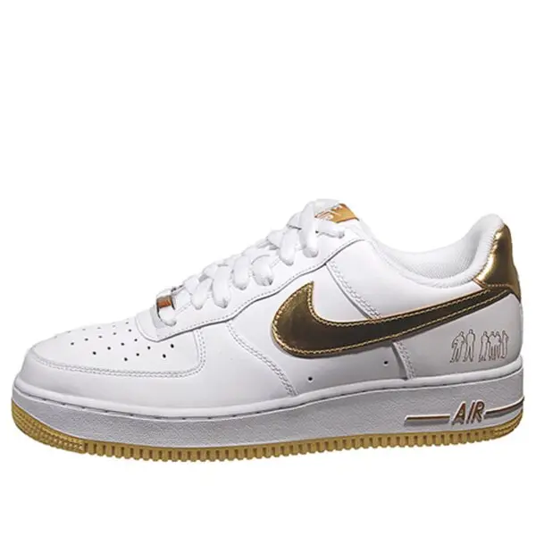 Nike Force 1 '07 "players" Sneakers - White/gold