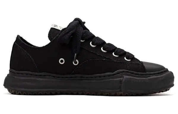 Mihara Yasuhiro Peterson Og Sole Canvas Low-top Sneaker - Black