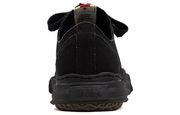 Mihara Yasuhiro Peterson Og Sole Canvas Low-top Sneaker - Black