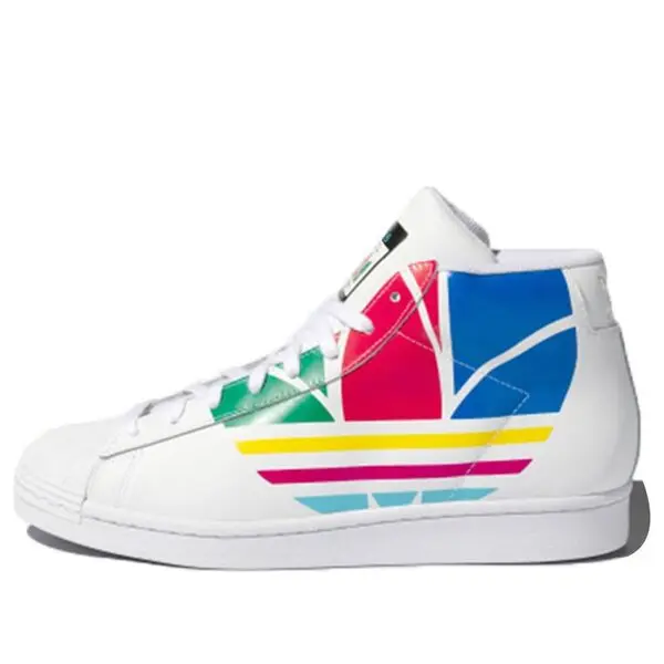 Adidas Pro Model Shoes - White/red/blue