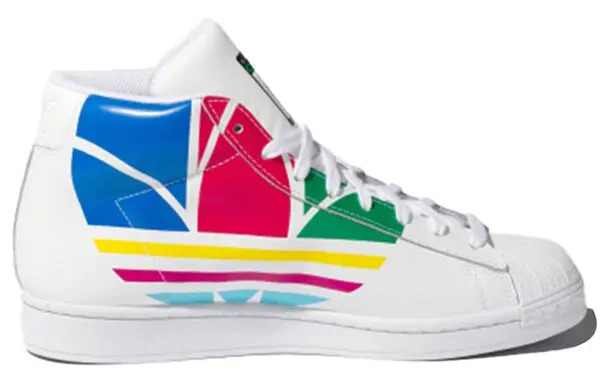 Adidas Pro Model Shoes - White/red/blue