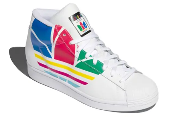 Adidas Pro Model Shoes - White/red/blue