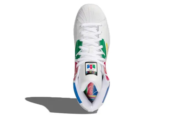 Adidas Pro Model Shoes - White/red/blue