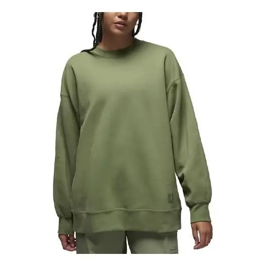 JORDAN Air Flight Fleece Crewneck Sweatshirt - Green