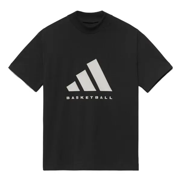 Adidas Basketball Tee 'black - Black/talc