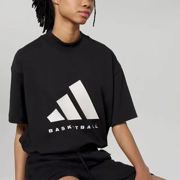 Adidas Basketball Tee 'black