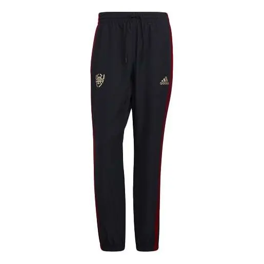 Adidas Cny Don Pant Printing Loose Basketball Sports Pants - Black