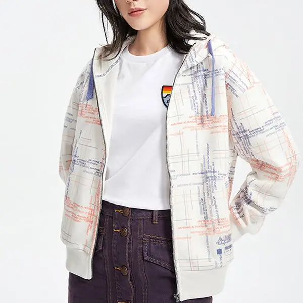 LI-NING Alphabet Printing Full Zip Hoodie