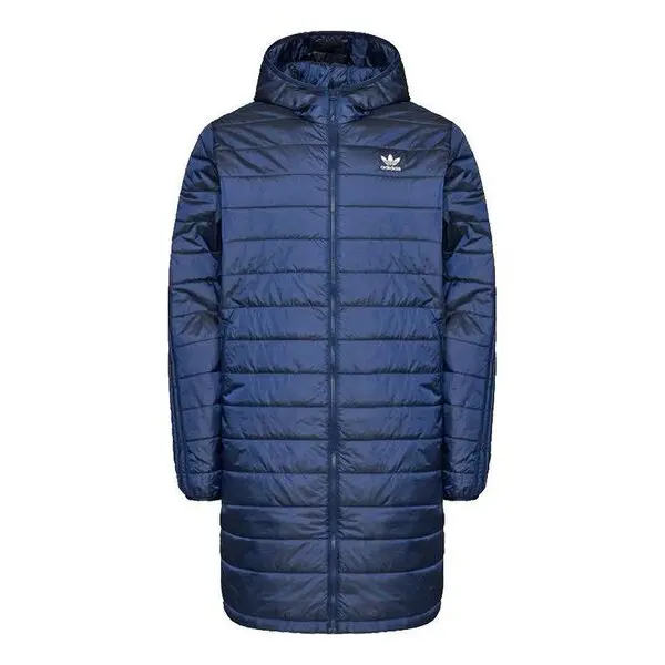 Adidas Originals Long Padded Down Jacket - Blue