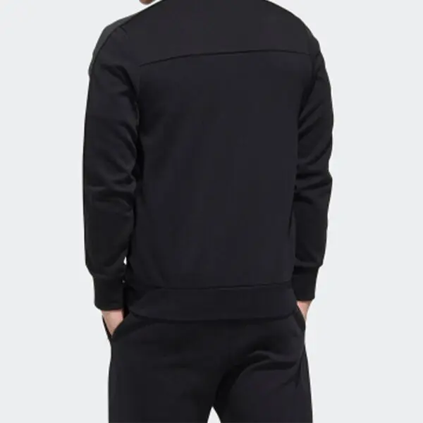 Adidas Zip-up Track Jacket With Stand Collar