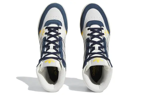 Adidas Originals Drop Step Se High Top Sneakers - White/blue