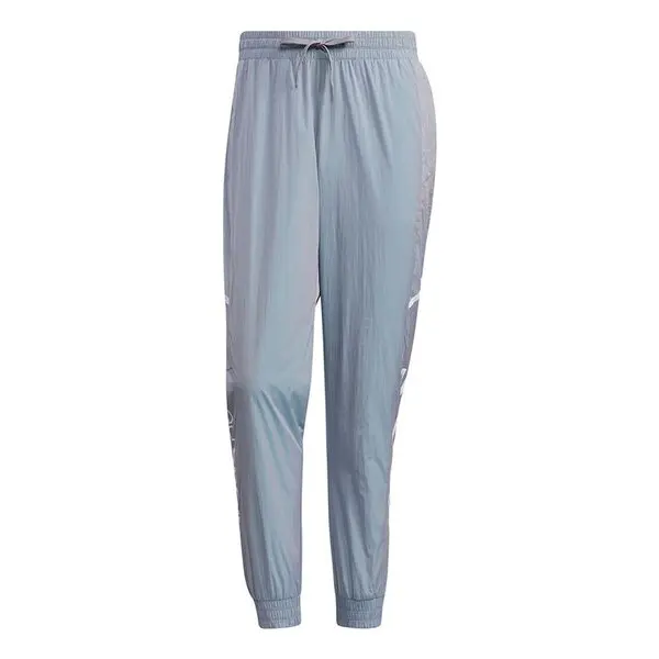 Adidas Neo Hype Tp Q2 Casual Sports Side Stripe Running Long Pants - Light Grey