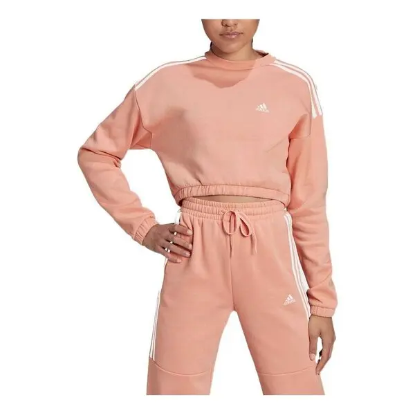 Adidas Hyperglam Crop Crew Sweatshirt - Pink