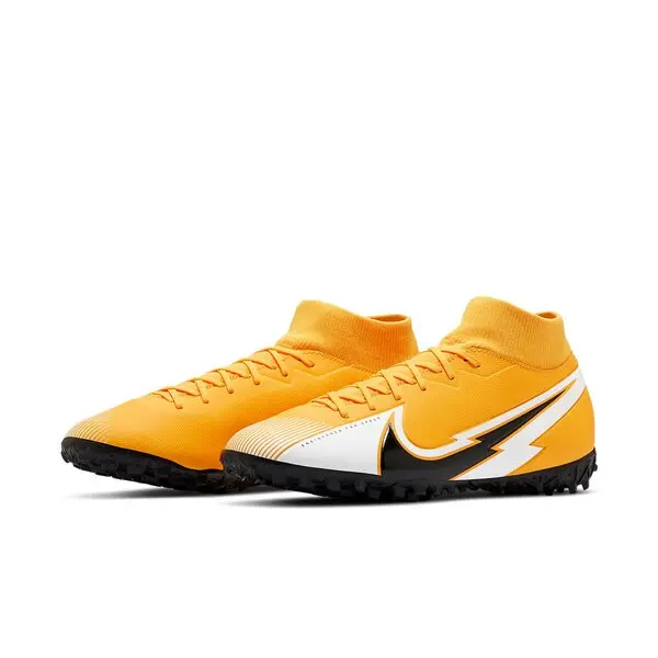Nike Mercurial Superfly 7 Academy Tf Turf Soccer Cleats - Black/yellow