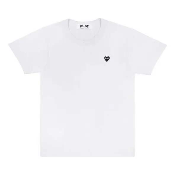 Play Comme Des Garcon Mini Black Short Sleeve - White