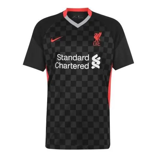 Nike Liverpool Fc Fan Edition Short Sleeve Football Jersey - Black