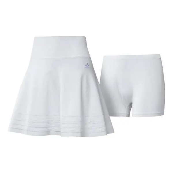 Adidas Quilted Skirt With Shorts - White