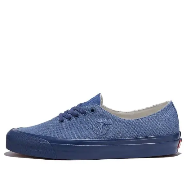 VANS Authentic One Piece Material Mix Indigo Lace-up Sneakers - Blue