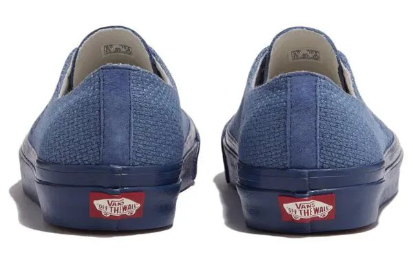 VANS Authentic One Piece Material Mix Indigo Lace-up Sneakers - Blue